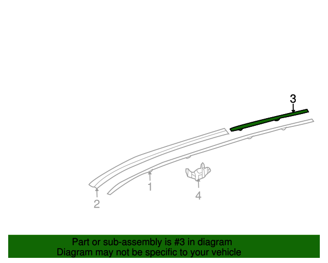 253-690-04-62 - Roof Molding 2016-2019 Mercedes-Benz | AutoNationParts.com