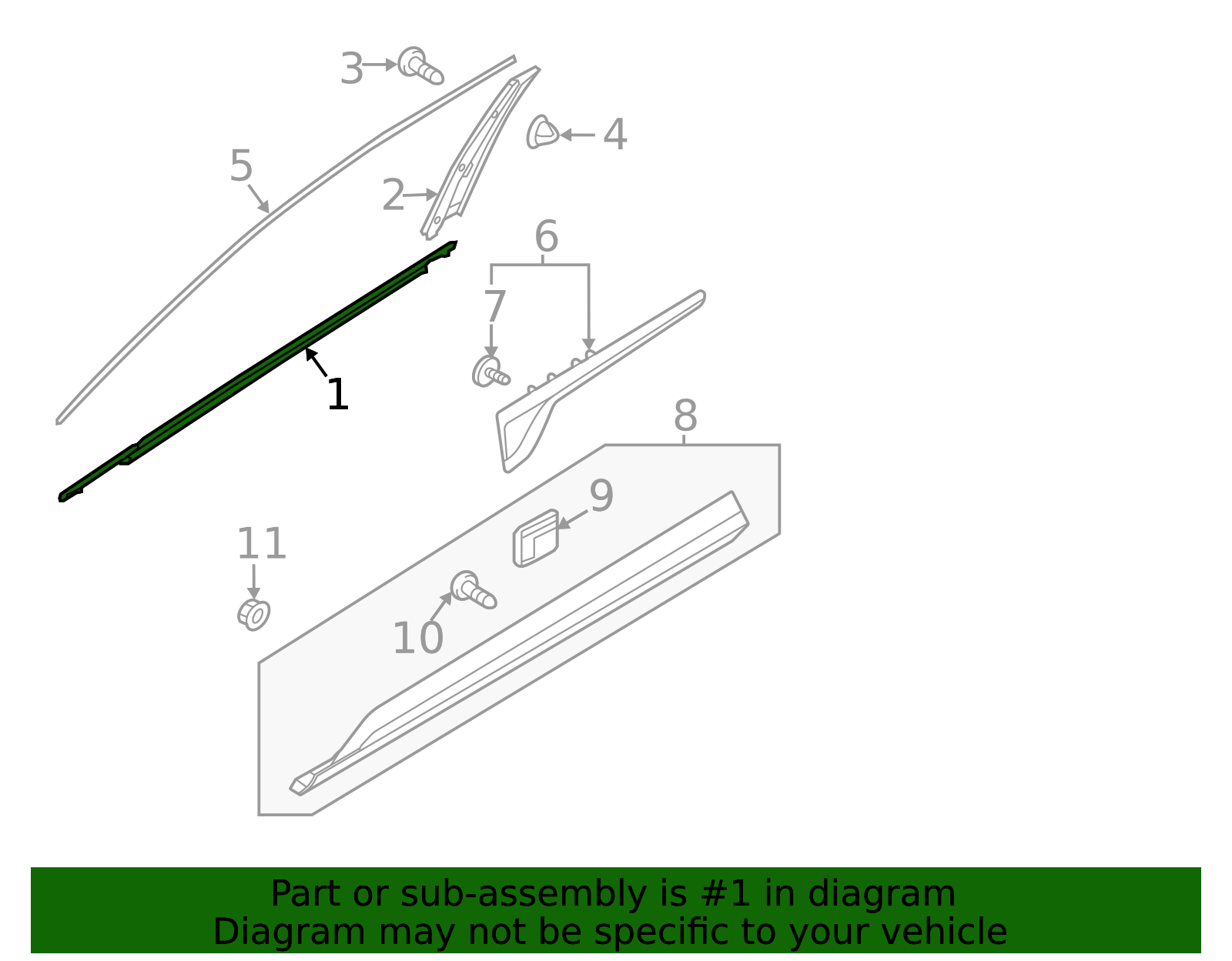 82220-P2001 - Belt Molding 2021-2025 Kia Sorento | Kia.Parts Store