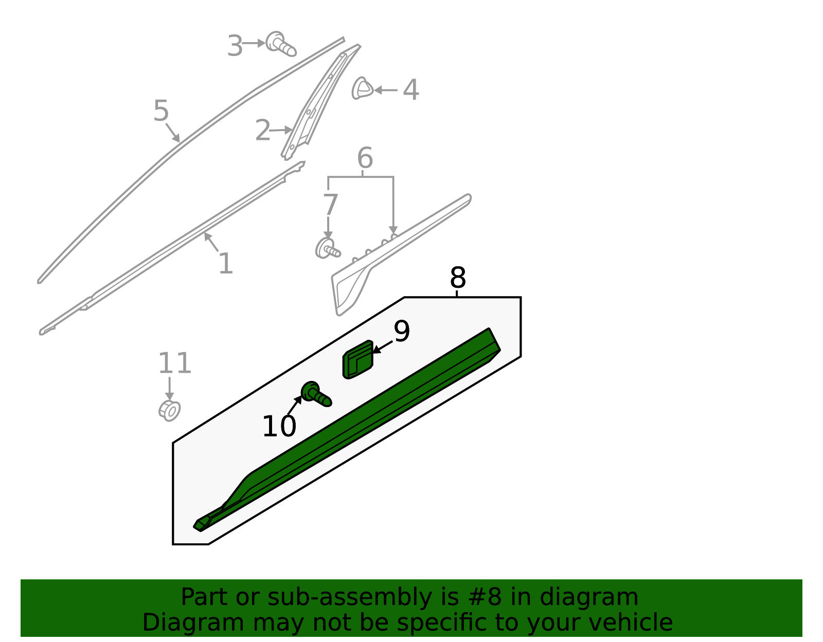 87722-P2300 - Body Side Molding 2024-2025 Kia Sorento | Kia.Parts Store