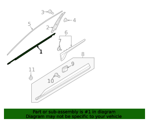 82220-P2001 - Belt Molding 2021-2025 Kia Sorento | Kia.Parts Store