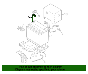 2003-2006 Hyundai Tiburon Positive Cable 37200-2C020 | OEPartsQuick