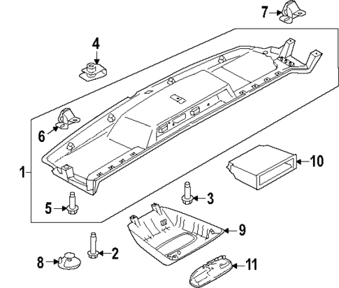 Overhead Console for 2024 Ford Transit-350 | OEM Parts Online