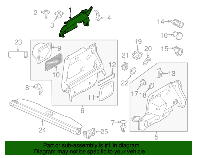 51-47-7-391-437 - Rail Trim - 2016-2022 Mini Cooper Clubman | BMWPartsHub
