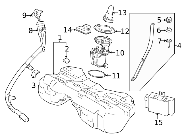 Genuine BMW 16-11-7-305-657 | Fuel Tank Pad | FREE Shipping on Most ...