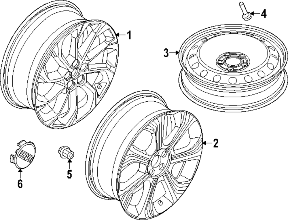 2024-2025 Lincoln Nautilus Wheel, Alloy R2TZ-1007-L | QuirkParts