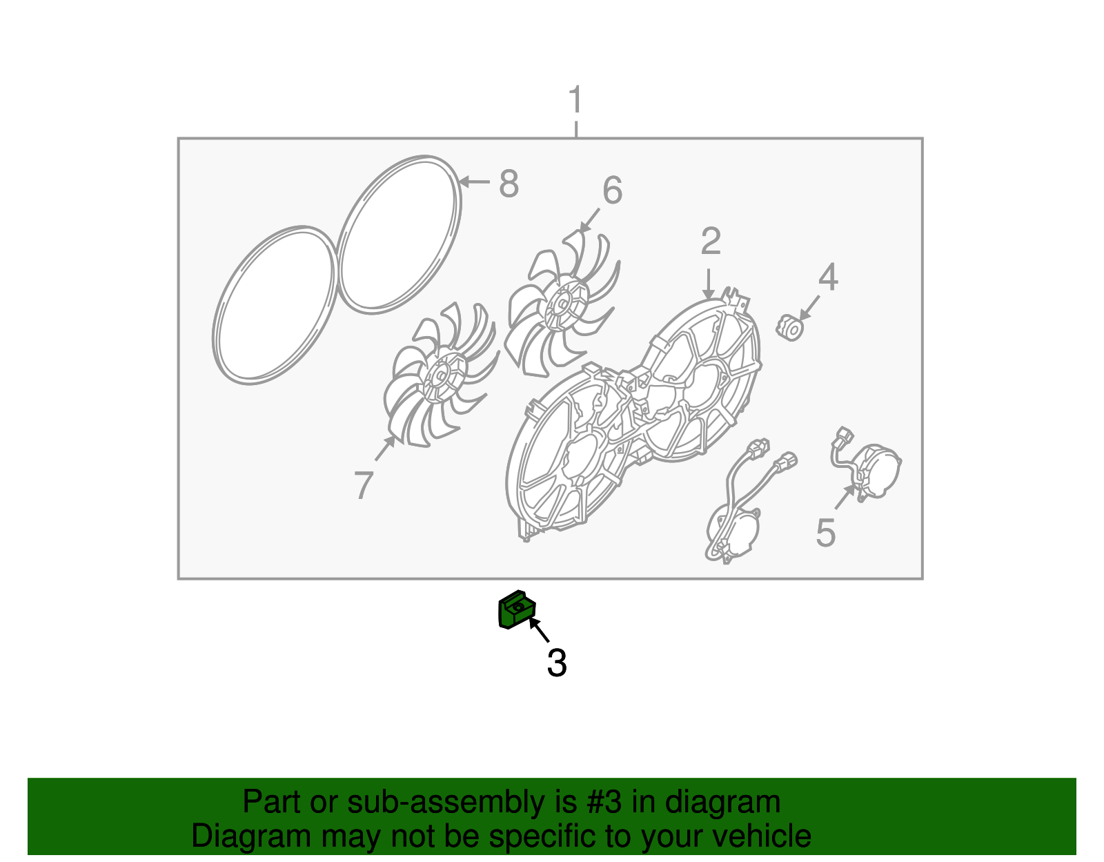 2009-2014 Nissan Murano Shroud Rubber Mount 21592-1AA0A | Scott Evans ...