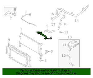 25327-Q5500 - Radiator Coolant Hose 2023-2024 Kia Seltos | Kia.Parts Store