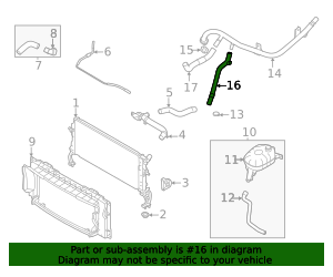 25469-2B701 - Engine Coolant Hose 2016-2024 Kia | Kia.Parts Store