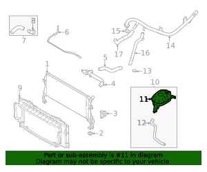 25431-F2400 - Engine Coolant Reservoir 2021-2024 Kia Seltos | Kia.Parts ...