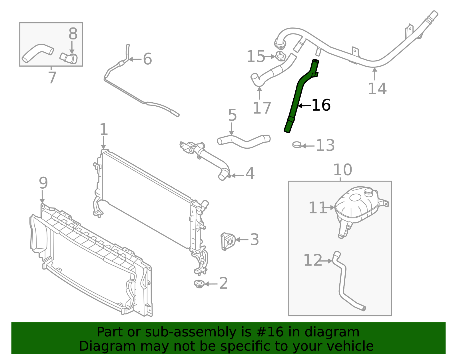 2016-2024 Kia Hose 25469-2B701 | Retail Performance Auto Parts