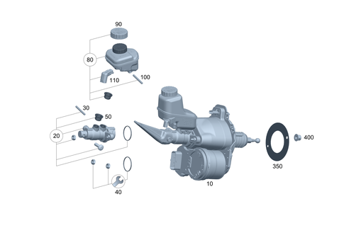 Brake Booster for 2024 Mercedes-Benz EQE 350+ SUV | Mercedes-Benz USA Parts