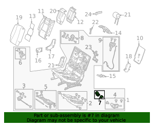 167-888-97-00 - Seat Back Recliner Adjustment Handle 2020-2023 Mercedes ...
