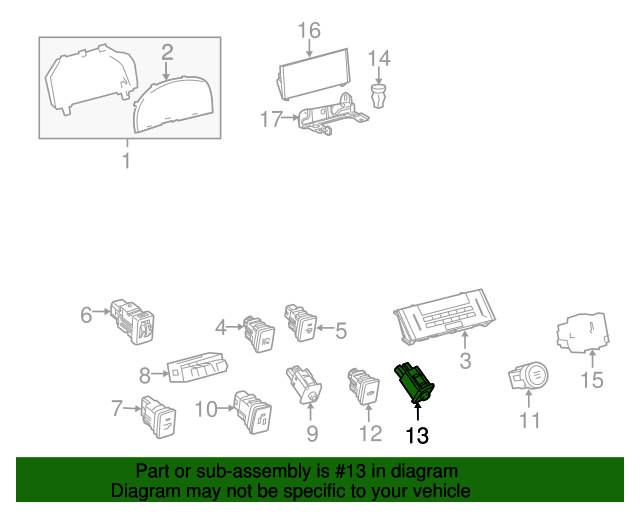 2006-2024 Lexus Switch 84840-24020 | OEM Parts Online