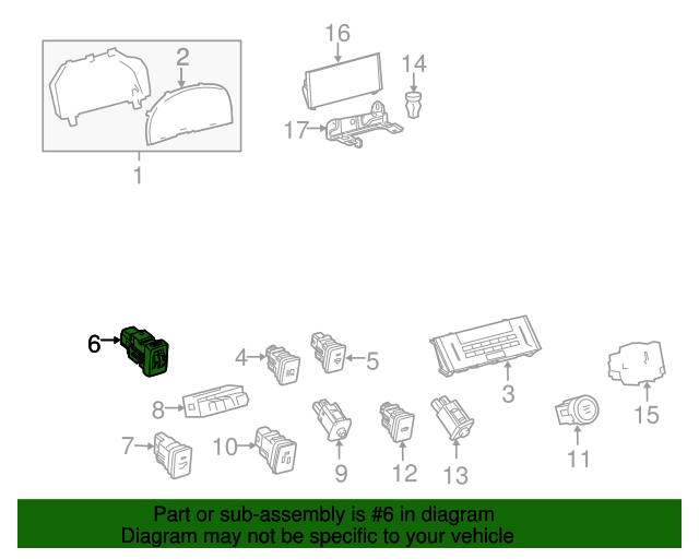 2015-2023 Lexus Infotainment Display Control Switch 84432-53021 | OEM ...