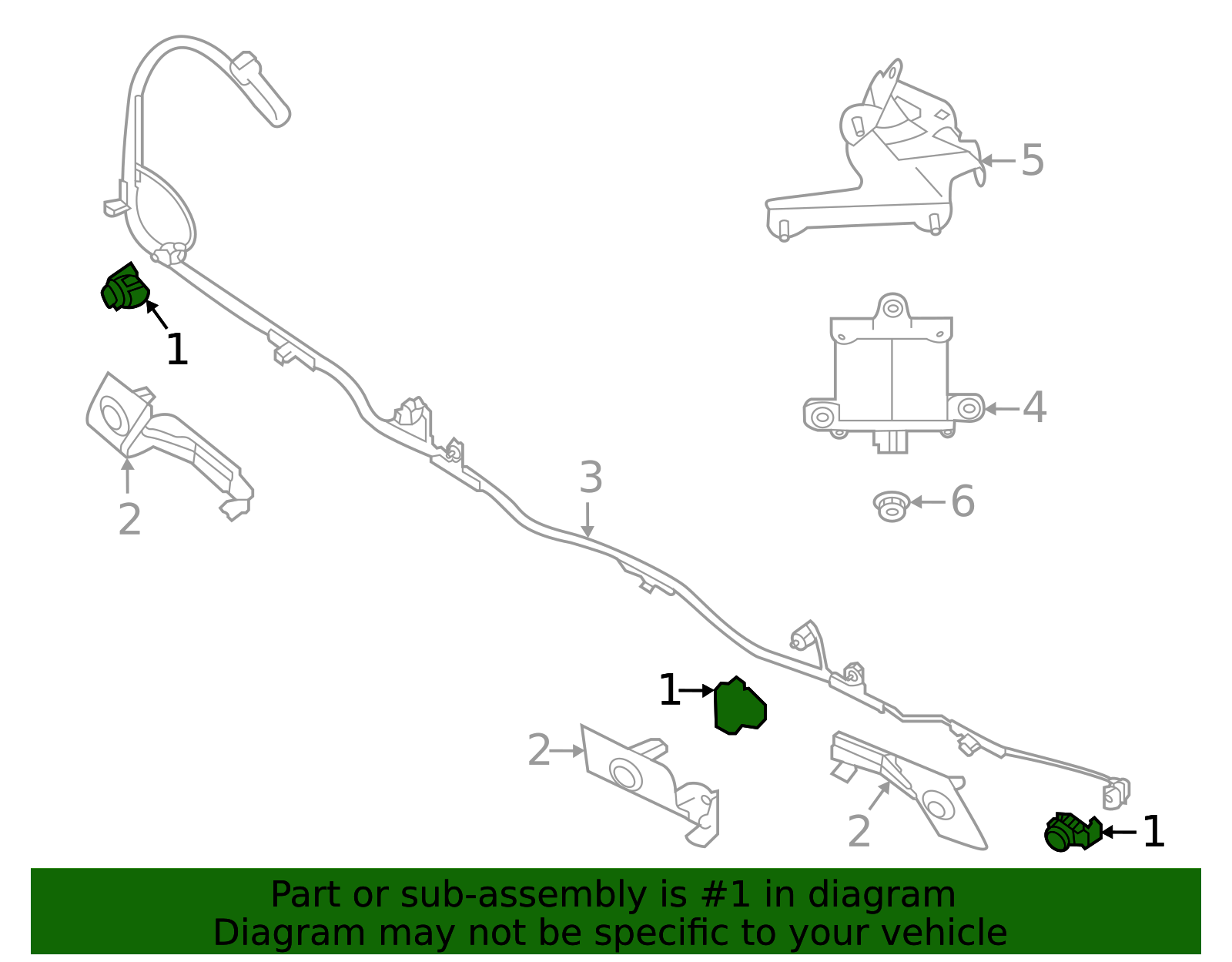 2020-2022 Subaru Outback Park Sensor 87621AN01A | Subaru Parts Guys