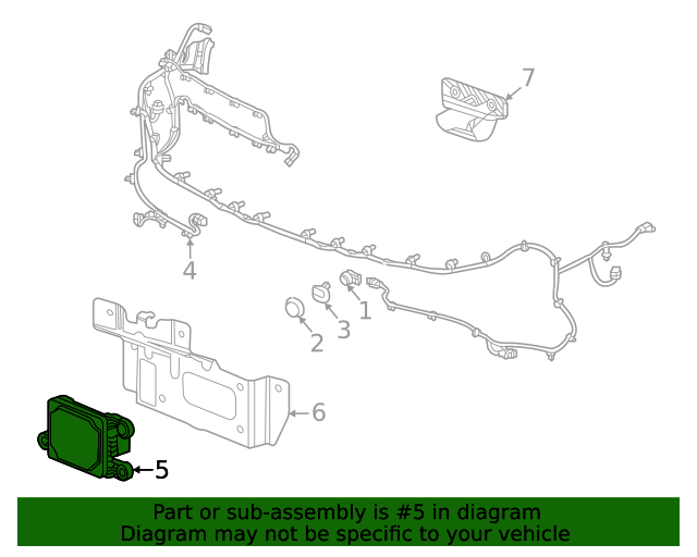 2020-2024 GM Forward Range Radar Sensor 85000046 GM | GMPartsDirect.com