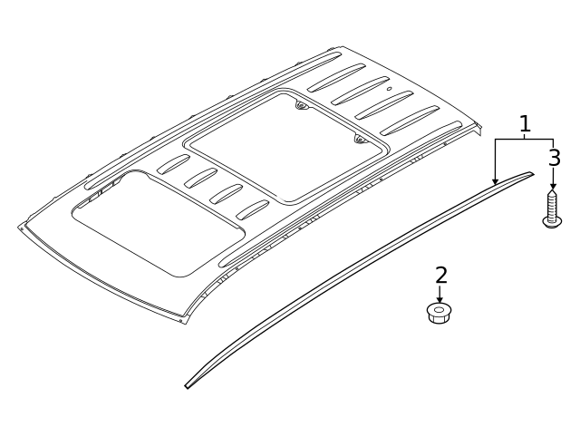 87270-S8000-XAA - Roof Luggage Carrier Side Rail 2020-2024 Hyundai ...