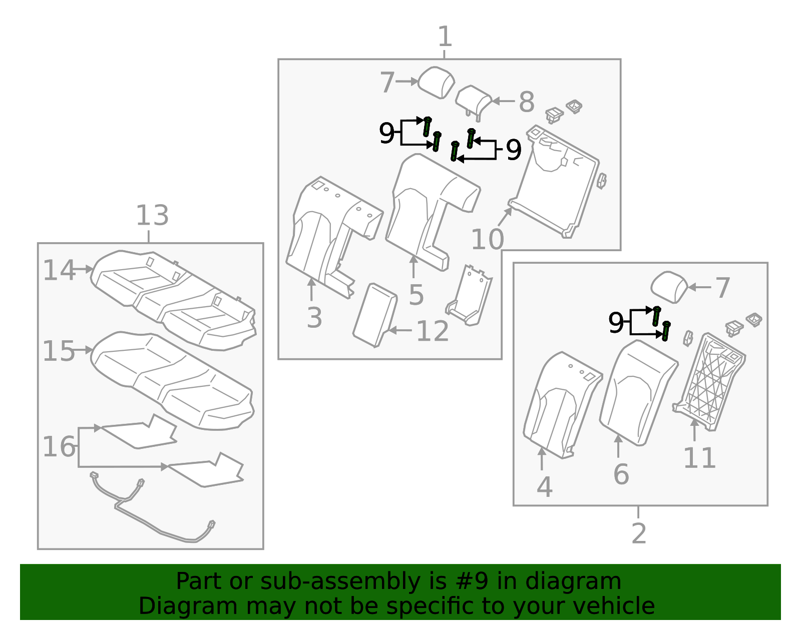 89385-C1000-VNB - Guide Assembly R S H Rest W Lvr 2019-2020 Genesis G70 ...