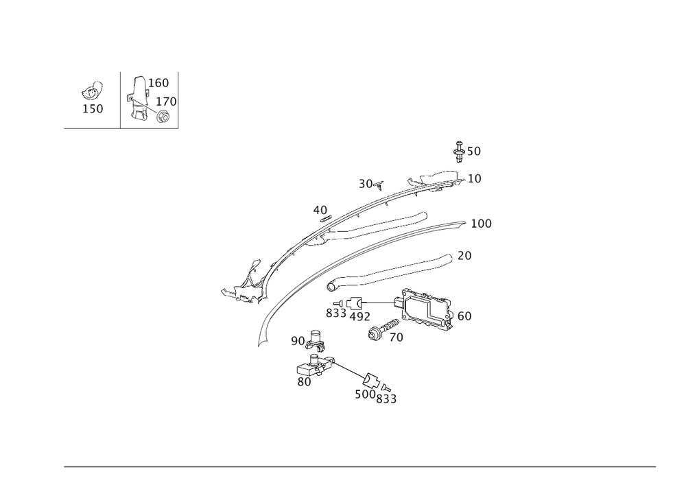 211-830-05-13 - Cover For 1994-2009 Mercedes-Benz | Mercedes-Benz Parts ...