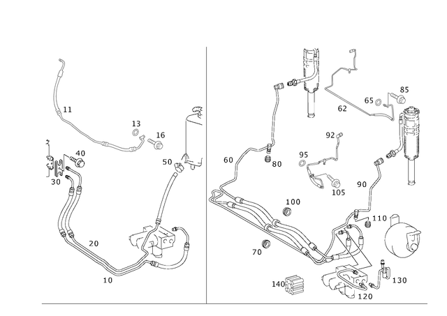 1994-2012 Mercedes-Benz Hose 230-997-66-82 | Mercedes-Benz Parts