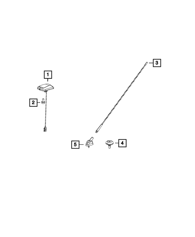 2022 Ram Cable & Base Assembly Antenna 68522638AA | Mopar Estores