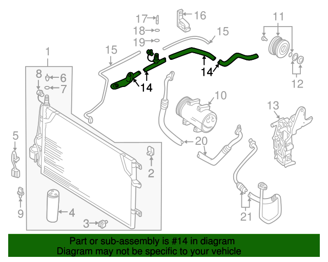 2001-2009 Volvo AC Line 8623263 | TascaParts.com