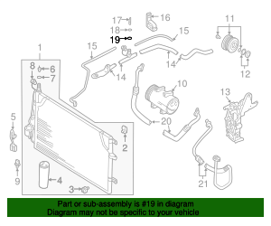 1999-2018 Volvo Expansion Valve O-Ring 988840 | TascaParts.com