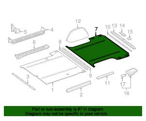 906-694-07-00-7M38 - Cargo Cover 2014-2018 Mercedes-Benz | Mercedes ...