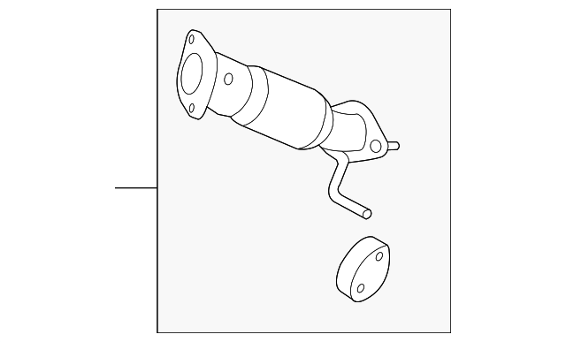 2010-2013 Kia Muffler & Pipe 28650-1M500 | TascaParts.com