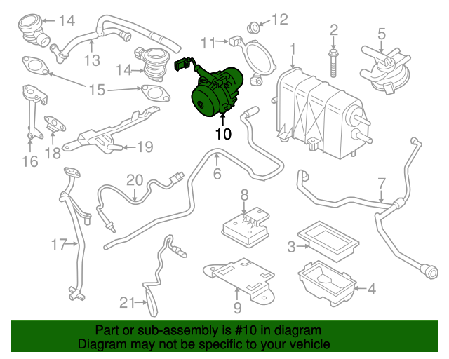 2010-2019 Porsche Secondary Air Injection Pump 95B-959-253-B | Gaudin ...