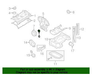 1995-2019 Nissan Engine Timing Cover Gasket 15066-ZL80D | TascaParts.com