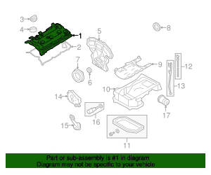 13264-JK20A - Valve Cover 2007-2009 Nissan 350Z | Nissan Parts ...