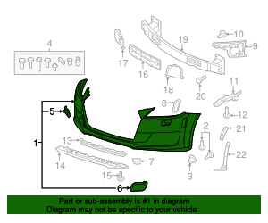2016-2018 Audi TT Quattro Bumper Cover 8S0-807-065-F-GRU | Genuine Audi ...
