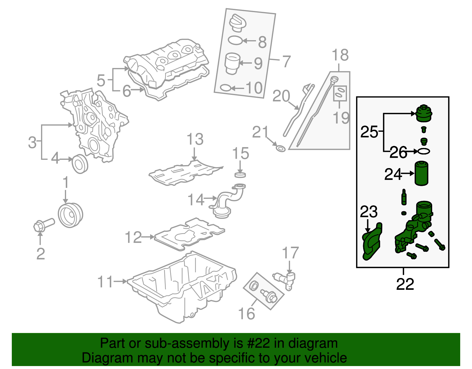 12703172 - Oil Filter Adapter 2004-2017 GM | Big 3 Auto Parts