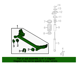 2006-2011 Hyundai Accent Axle Assembly 55100-1E500 | OEM Parts Online