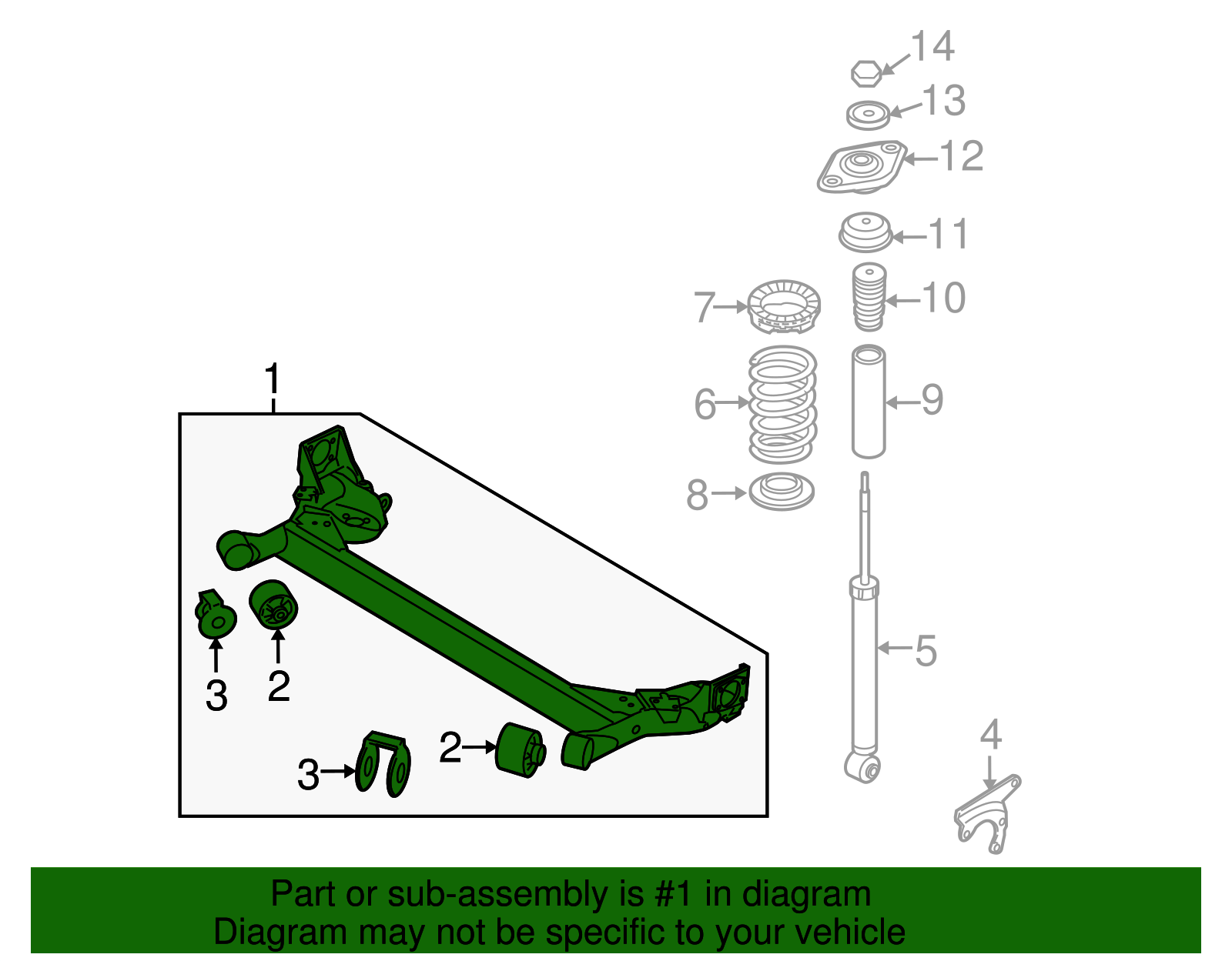 2006-2011 Hyundai Accent Axle Assembly 55100-1E500 | OEM Parts Online