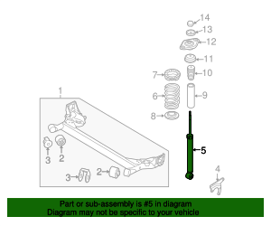 2006-2011 Hyundai Accent Shock Absorber 55310-1E100 | OEM Parts Online