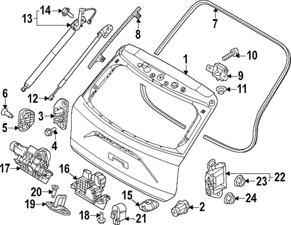 72800-AT020 - Lift Gate 2023-2025 Kia | Kia.Parts Store