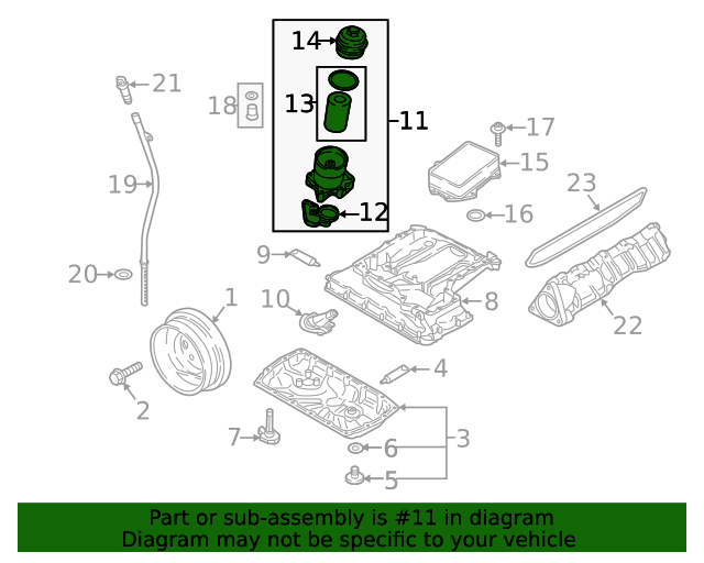 06M-115-401-L - Engine Oil Filter Housing 2018-2024 Audi ...