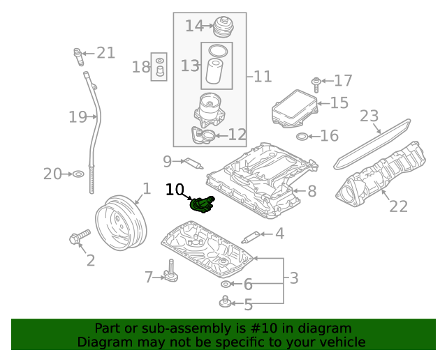 2022-2024 Audi Engine Oil Pump Pickup Tube 06M-115-155-P ...