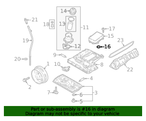 2018-2025 Audi Gasket 06M-117-070-G | OEM Parts Online