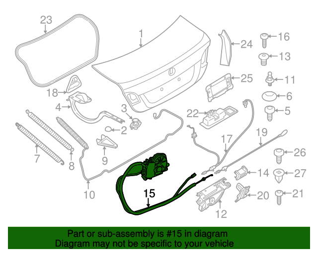 51247273752 - 2011-2016 BMW Lock Actuator (51-24-7-273-752) | BMW of ...