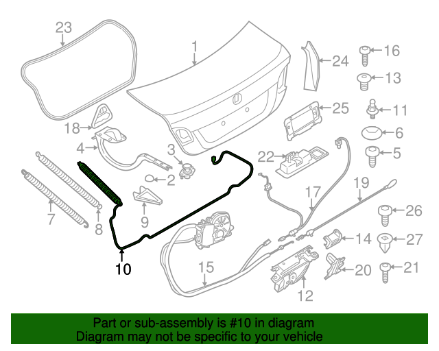 2011-2016 BMW Spindle drive, right 51-24-7-207-010 | AutoNationParts.com