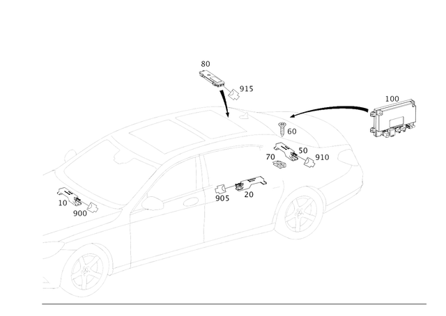 213-905-69-00 - Antenna Amplifier 1954-2024 Mercedes-Benz | Mercedes ...