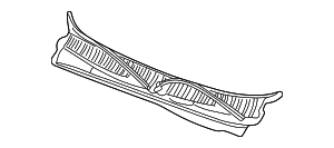 2007-2008 GM Black Air Inlet Grille Panel 25865603 | TascaParts.com