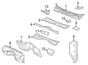 1999-2007 GM Dash Panel Inner Insulator 15829509 | GM Parts Center