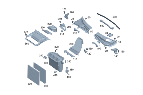 Water Deflector with Intake Bowl for 2024 Mercedes-Benz EQE 350 ...