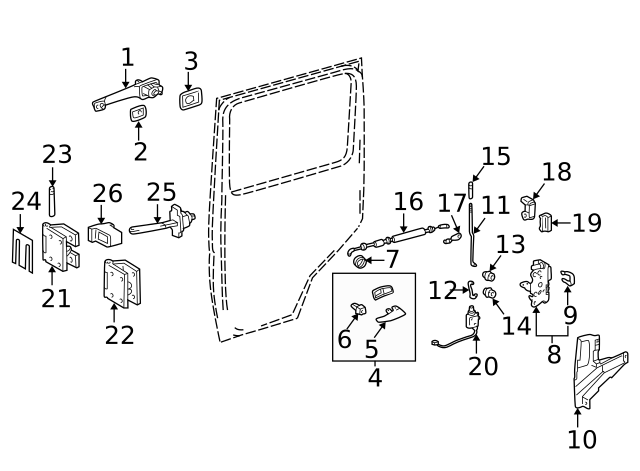 Handle, Inside - Part #202-766-01-24 | Mercedes Parts Center