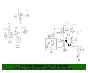 2002-2021 Mercedes-Benz Lock Rod Clip 003-988-50-78 | MB OEM Parts