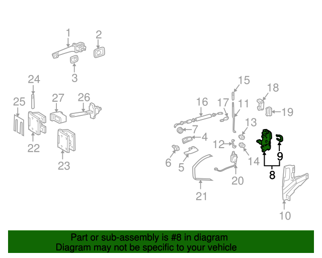 463-730-12-35 - Lock Assembly 2006-2012 Mercedes-Benz | Mercedes-Benz ...